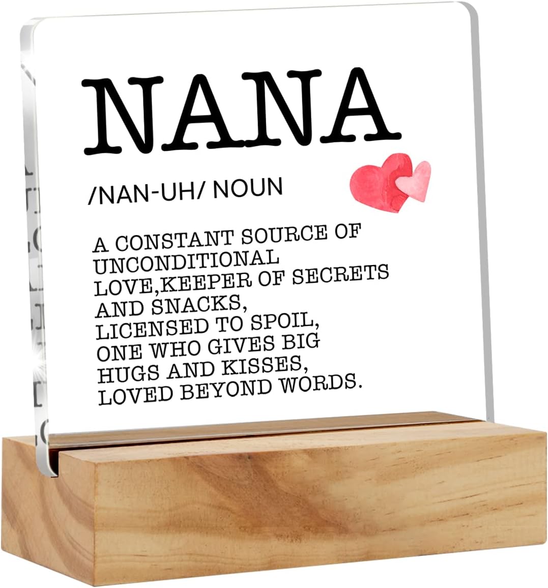 Nana Definition Desk Decor Acrylic Desk Sign Nana Acrylic Plaque Home ...