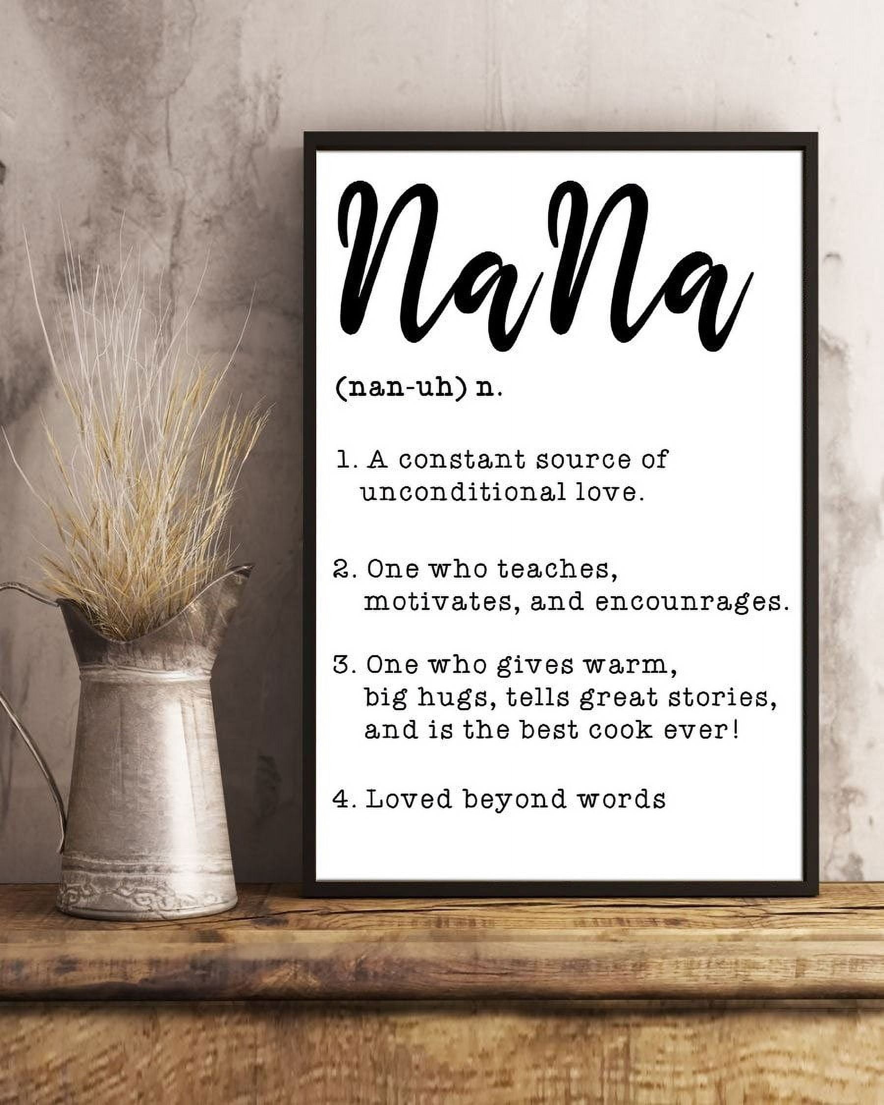 Nana Definition Poster Matte Wall Art Decor 11 x 17 Inch Poster ...