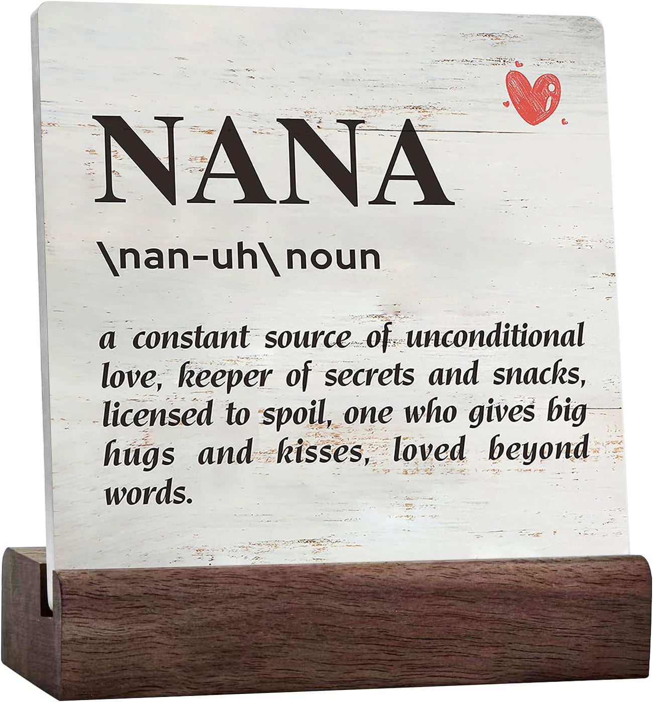 Nana Definition Sign Rusitc Grandmother Definition Ceramic Table Sign ...