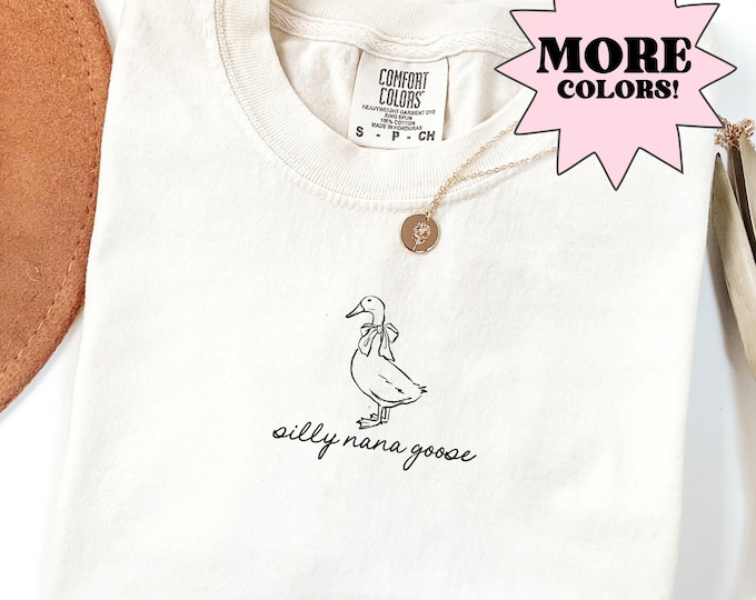 Nana Goose Shirt, Grandma Promotion , Goose Shirt, , Nana Shirt, Baby ...