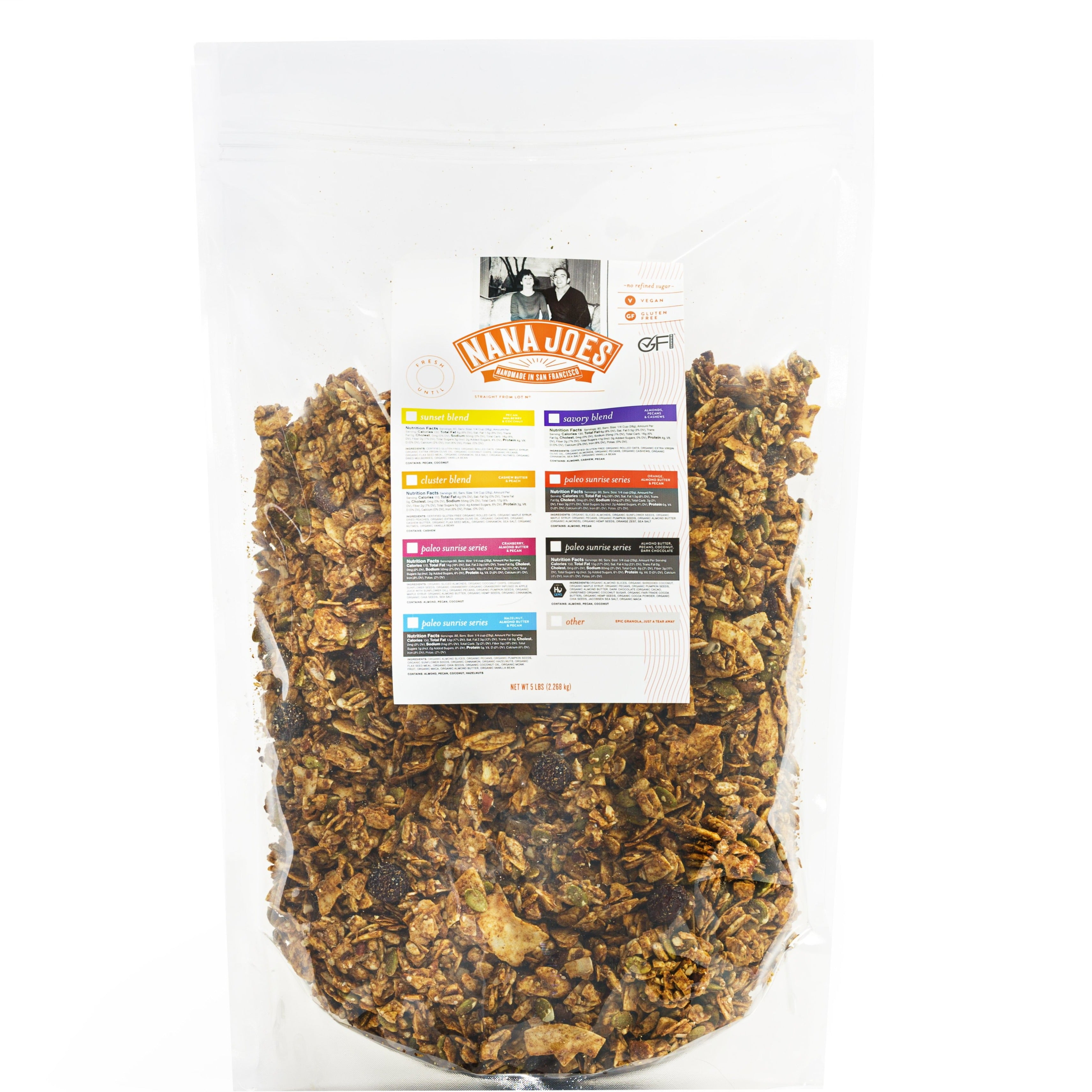Nana Joes Granola Organic Paleo Series, Cranberry, Almond Butter & Pecan, Handmade, Gluten-Free ...