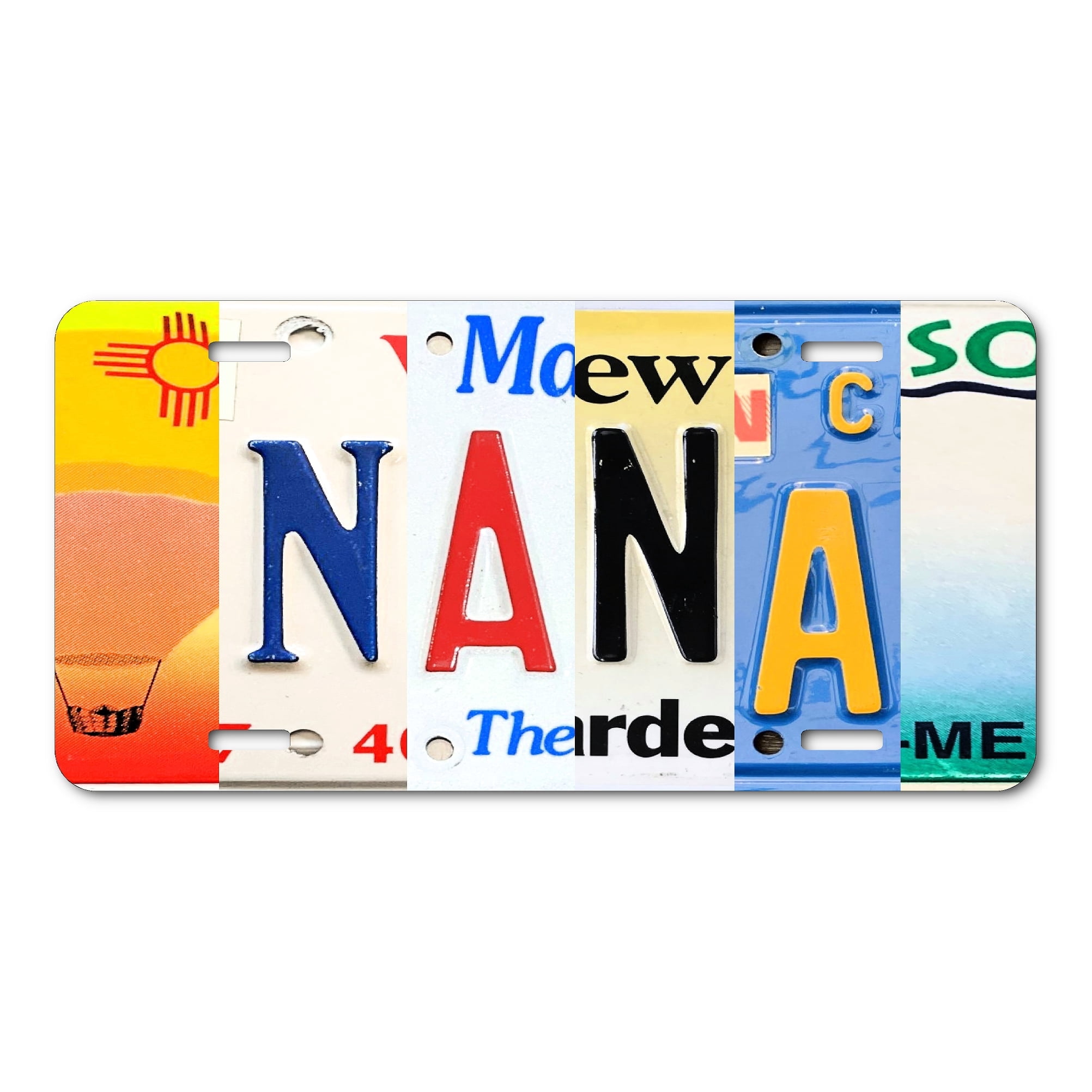 Nana License Plate – Grandma Auto Tag – Vintage Style Family Sign – Car ...