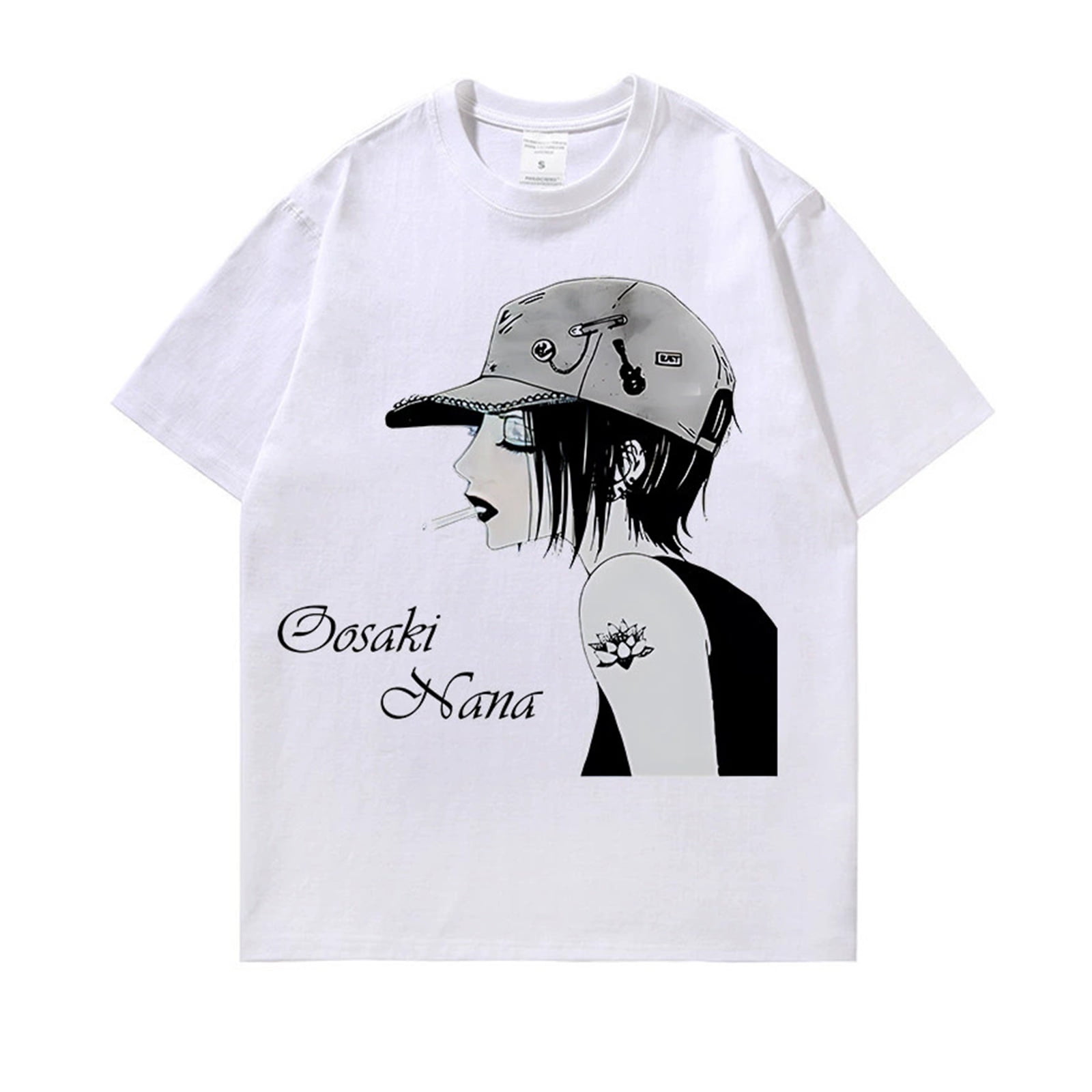Nana Osaki T-Shirts Shinichi Okazaki Black Stone Summer Cotton Top Harajuku Manga Nana T-Shirts ...
