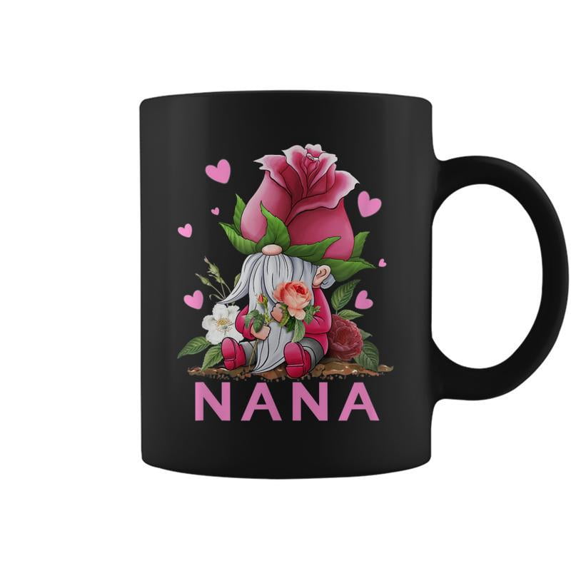 Nana Rose Gnome Valentine Funny Valentine Outfit For Grandm Coffee Mugs ...