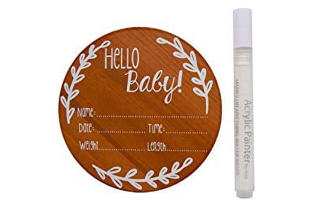 Nana's Little Angels Large Birth Announcement Sign 8 inch Cherry â ...
