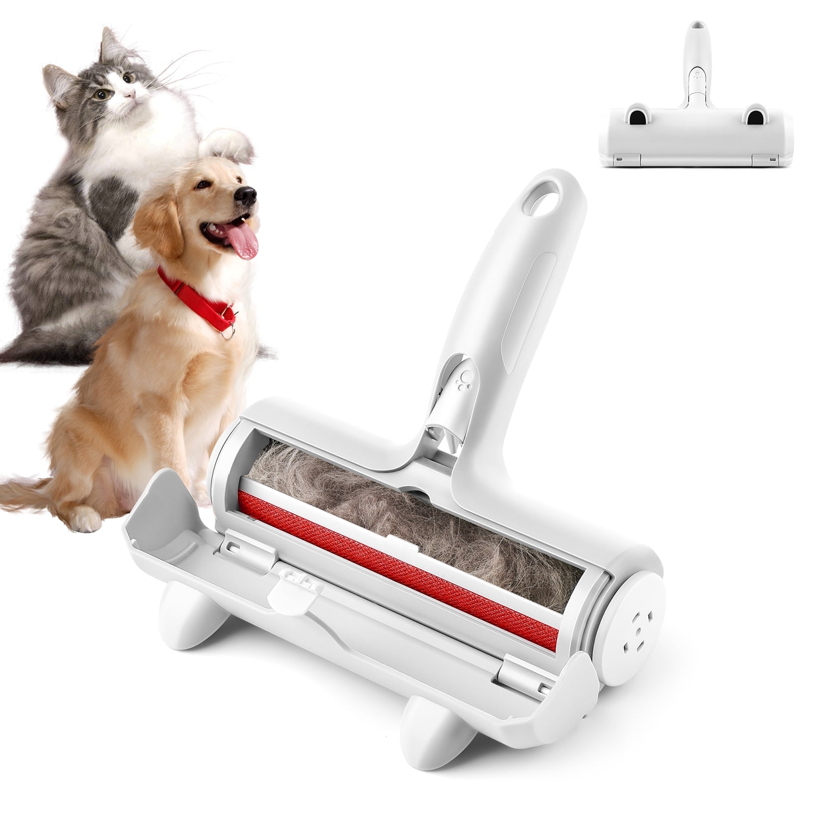 Nanafrog Reusable Pet Hair Remover, Self-Cleaning Lint Roller for Cat ...