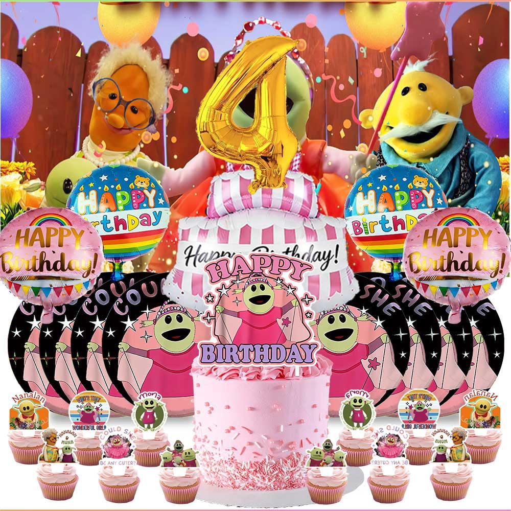 Nanalan 4th Tableware Balloons Cake Toppers Backdrop Banner Supplies ...