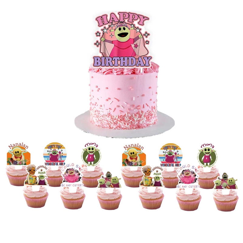 Nanalan Cake Topper CupcakeS Set Birthday Party Supplies Decoration ...
