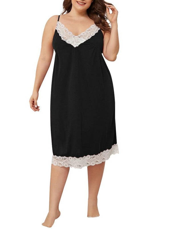 Nananla Valentine's Day Sexy Backless Solid Color Lace Splicing ...