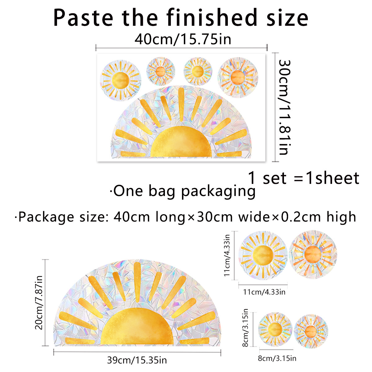 Nanbowan Double Sided Electrostatic Sticker for Glass Windows,Window ...