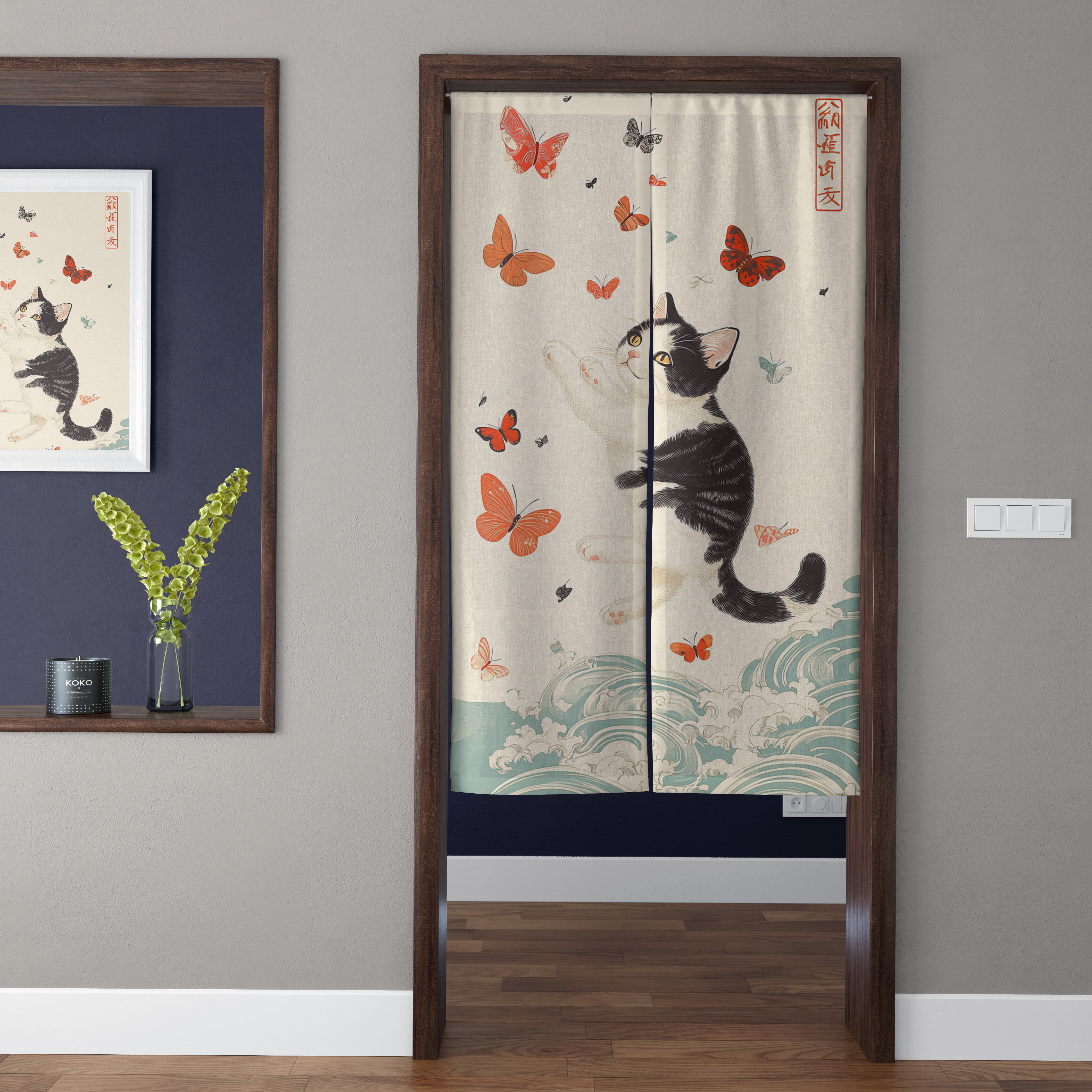 Nanbowan Japanese Style Door Curtain, Thermal Insulated Privacy Noren ...
