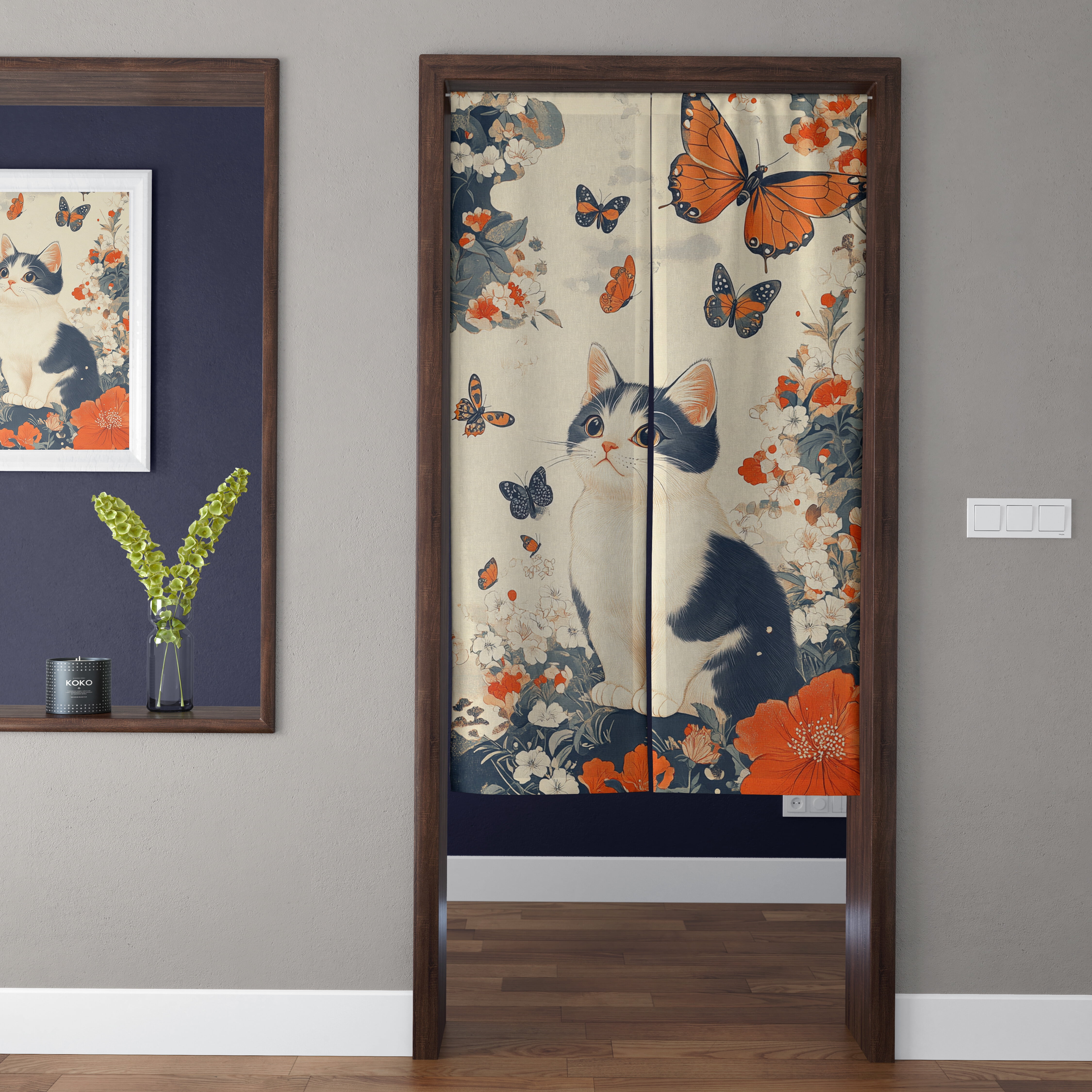 Nanbowan Japanese Style Door Curtain, Thermal Insulated Privacy Noren ...
