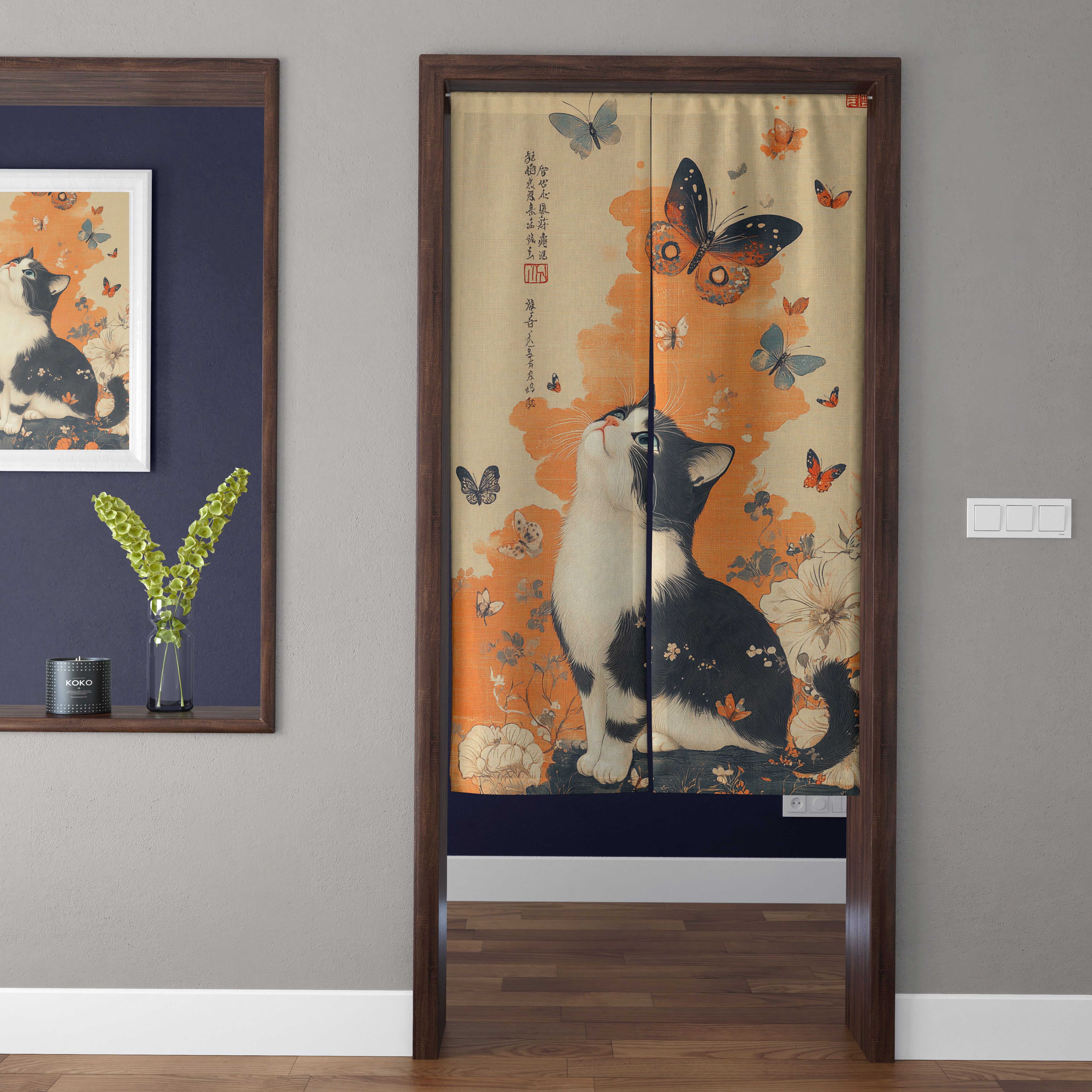 Nanbowan Japanese Style Door Curtain, Thermal Insulated Privacy Noren ...