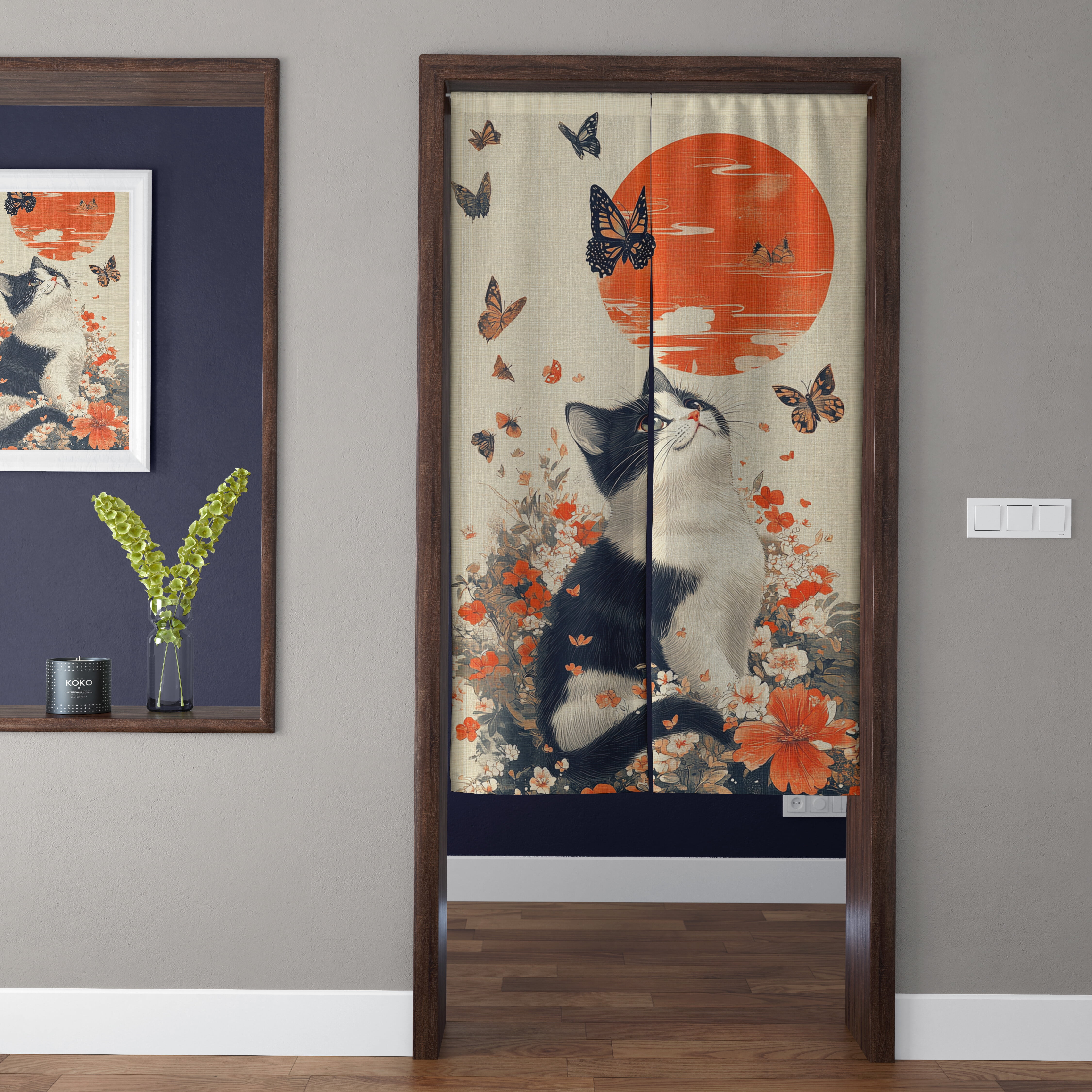 Nanbowan Japanese Style Door Curtain, Thermal Insulated Privacy Noren ...