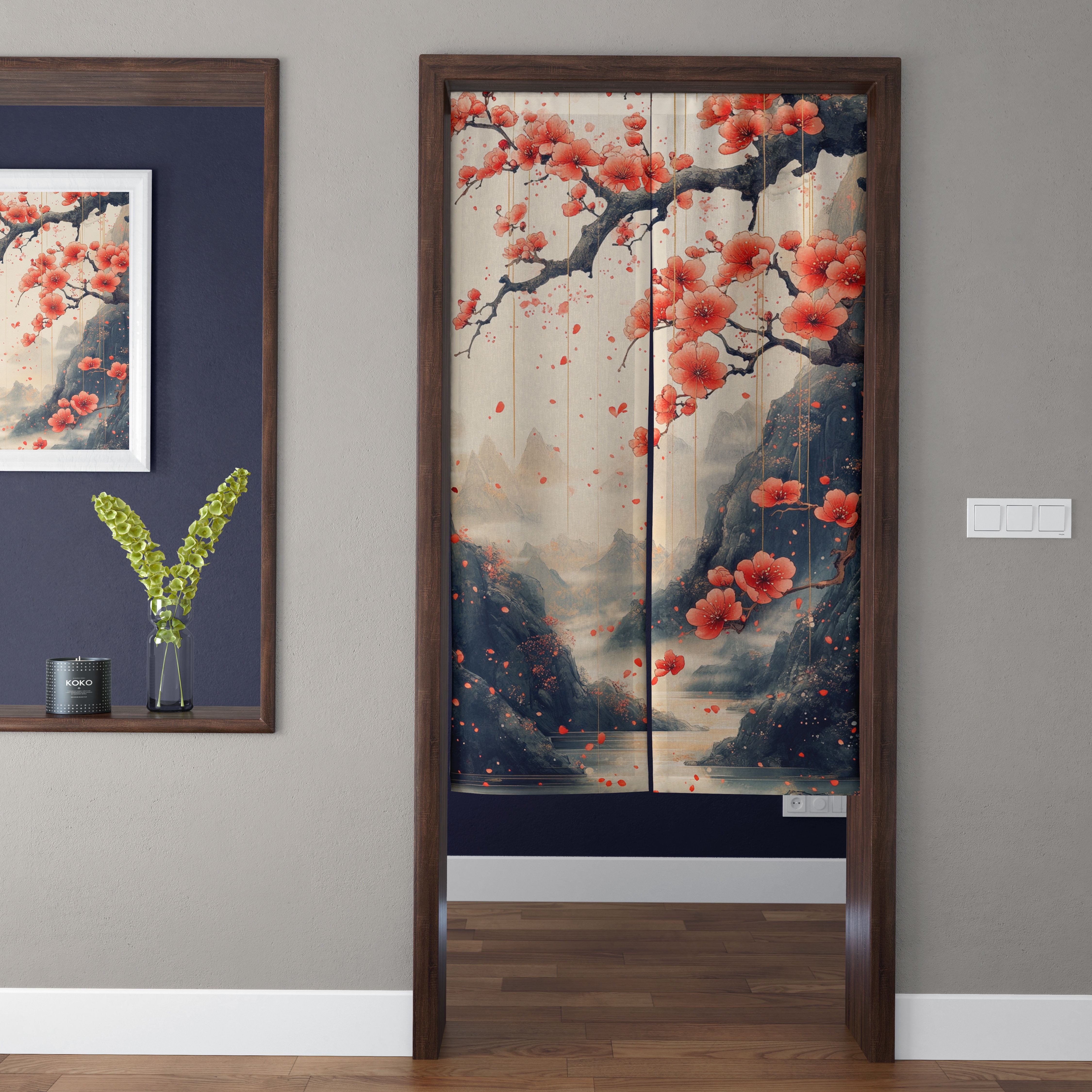 Nanbowan Japanese Style Door Curtain, Thermal Insulated Privacy Noren ...