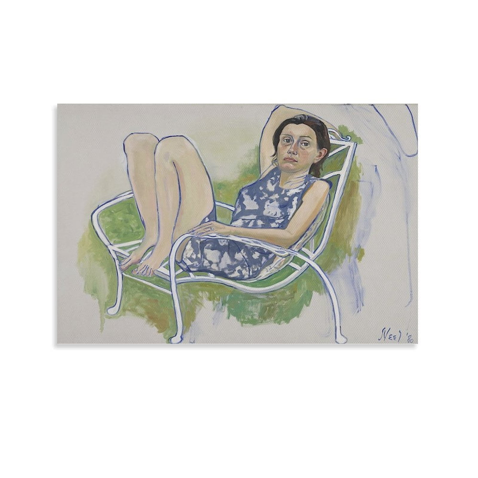Nancy 1980 by Alice Neel Painting Canvas Poster Wall Art Picture Prints ...