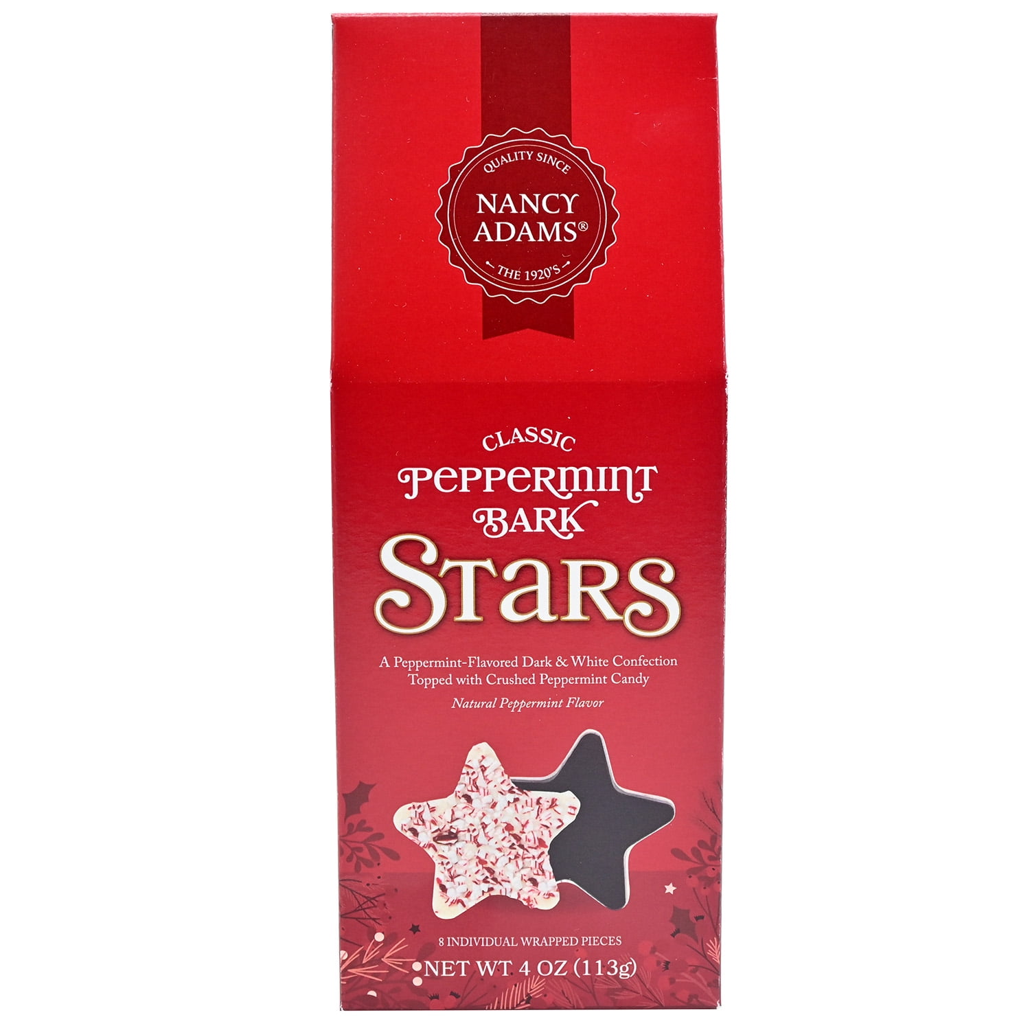 Nancy Adams Peppermint Bark Stars 4oz Box - Walmart.com