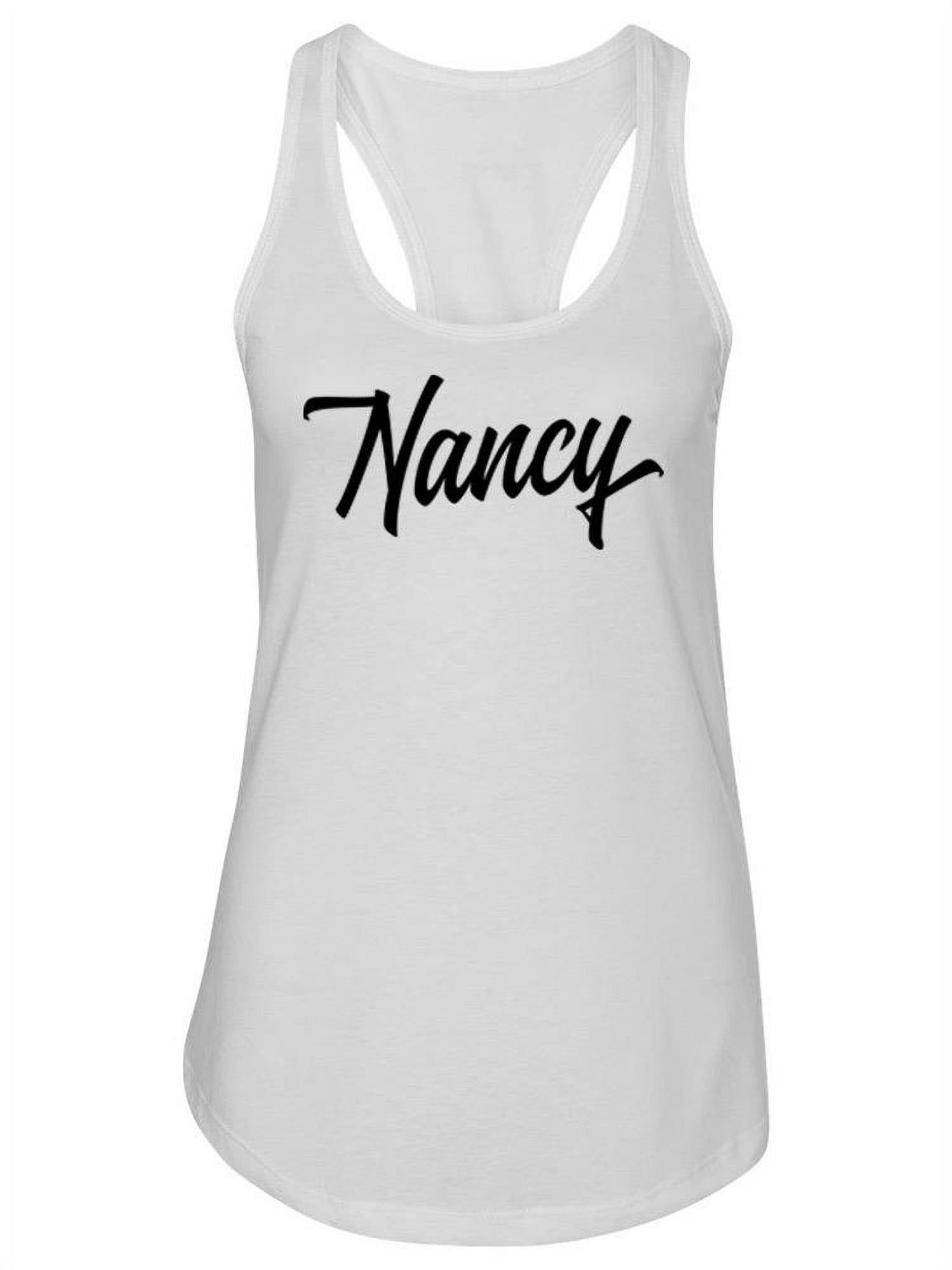 Nancy Cursive Tank Women -Image by Shutterstock, Female Small - Walmart.com
