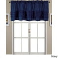 Nancy Faux Silk 54 x 18 in. Pleated Rod Pocket Valance, Navy - Walmart.com
