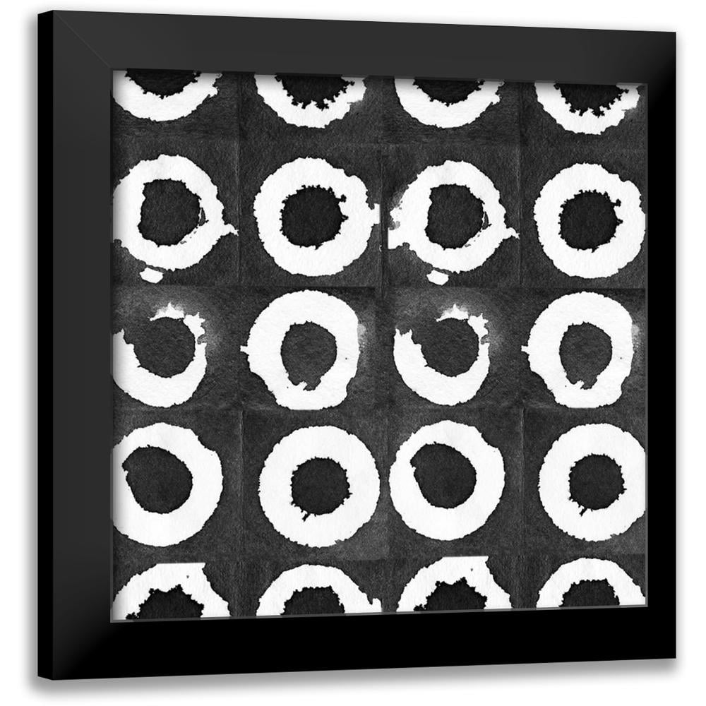Nancy Green Design 12x12 Black Modern Framed Museum Art Print Titled - Watermark Black and White ...