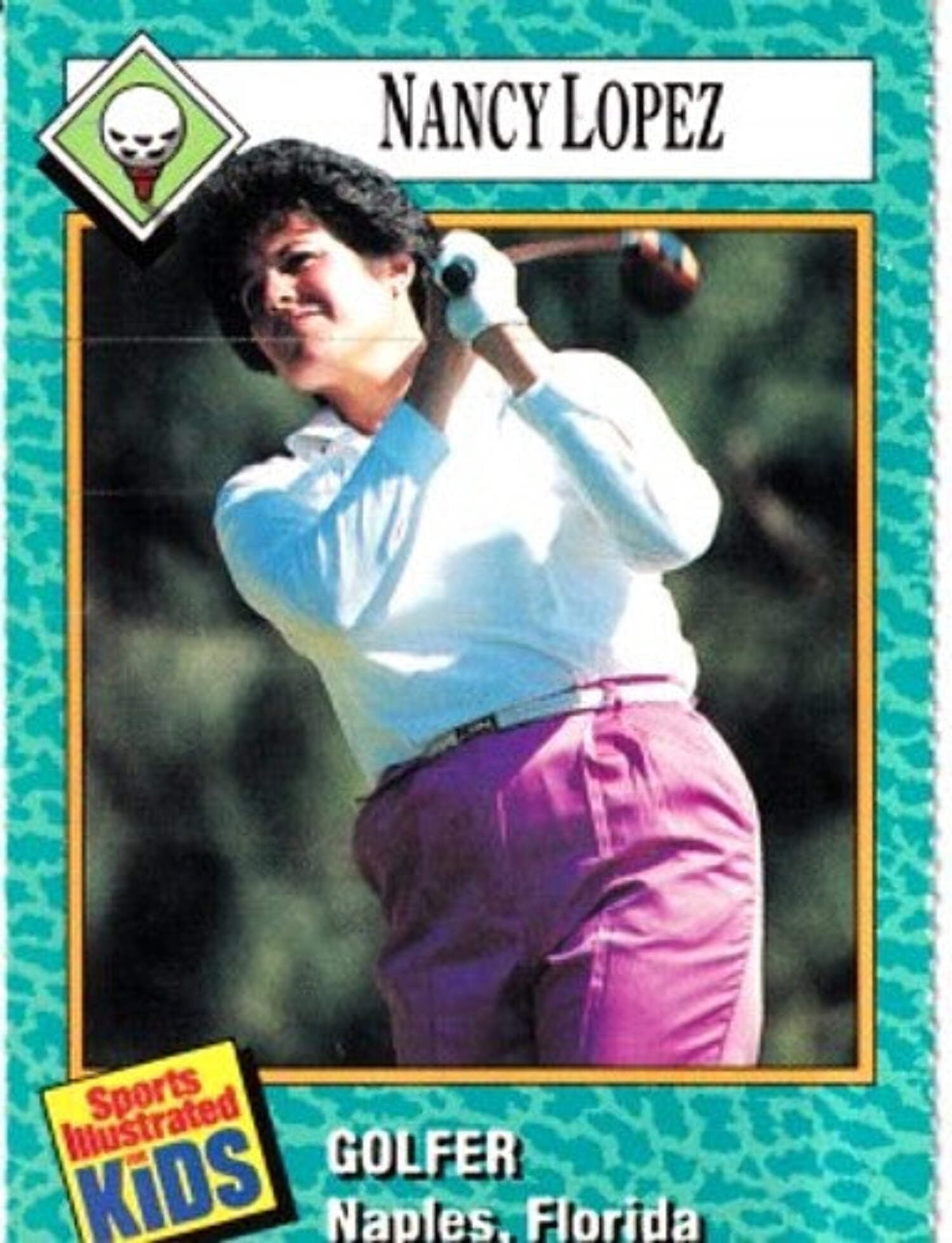 Nancy Lopez 1989 Sports Illustrated for Kids LPGA golf Rookie Card ...