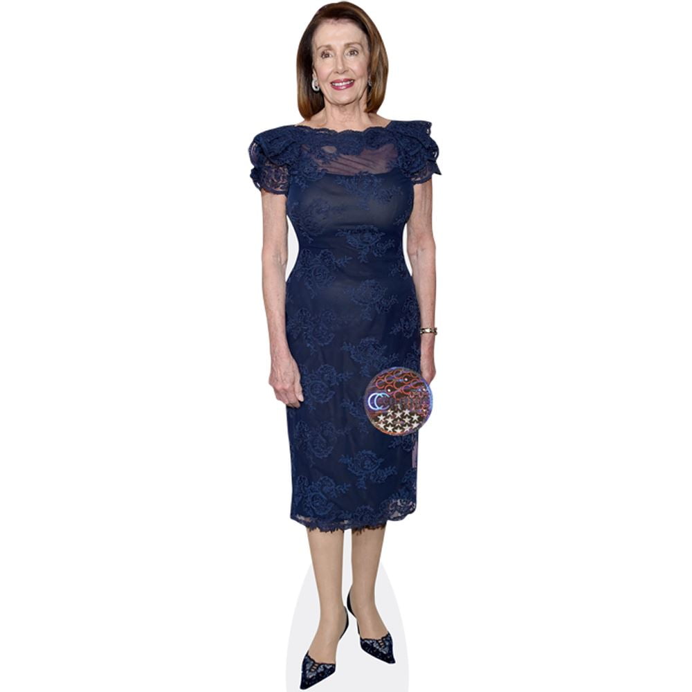 Nancy Pelosi (Blue Dress) Mini Cardboard Cutout Standee - Walmart.com
