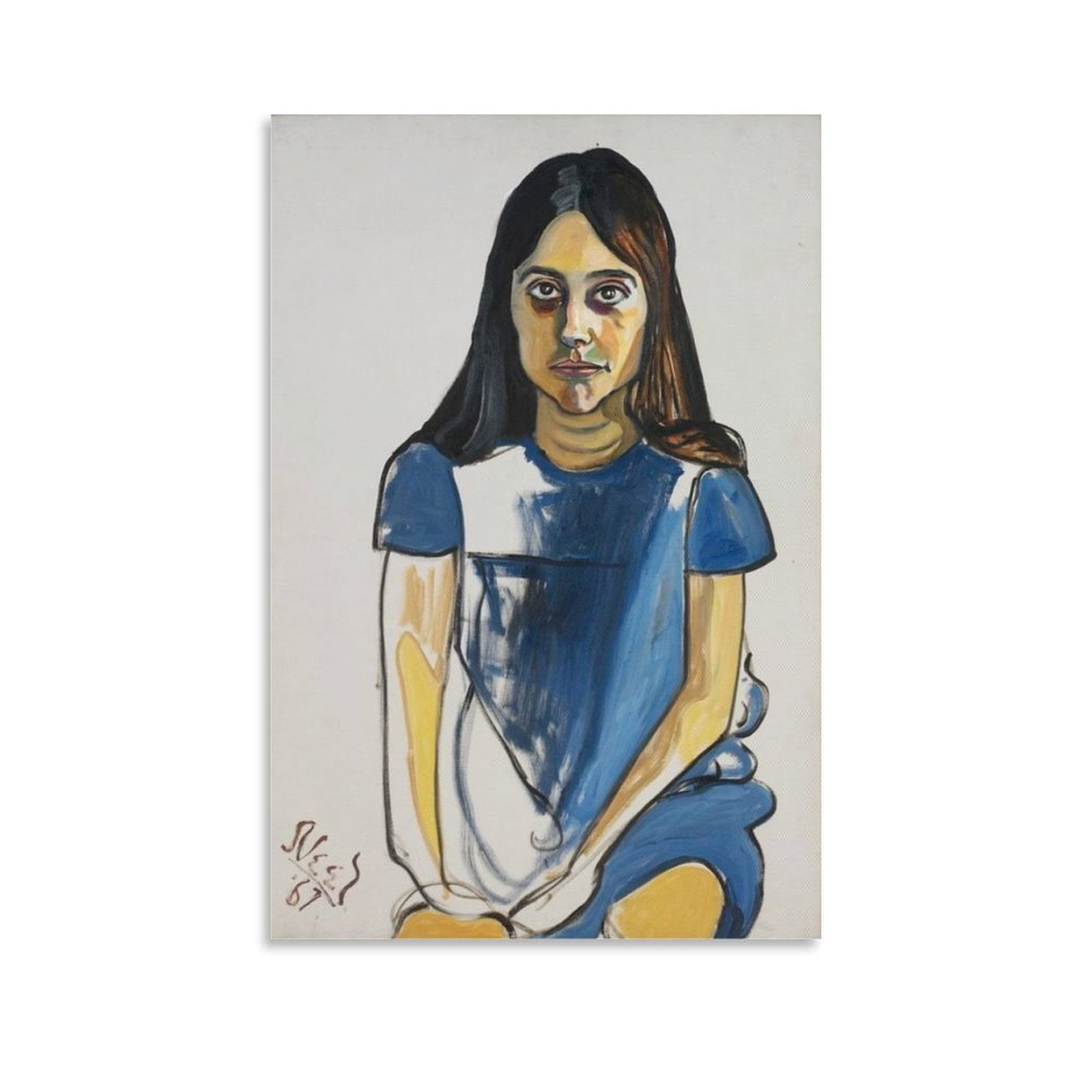 Nancy Selvage 1967 by Alice Neel Painting Picture Print Wall Art Poster ...