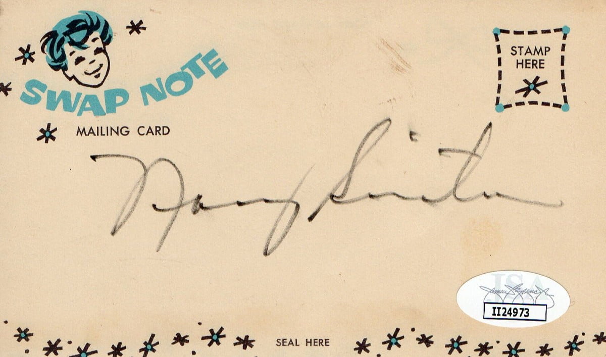 Nancy Sinatra Signed Autographed Small Envelope Singer Star JSA II24973 ...