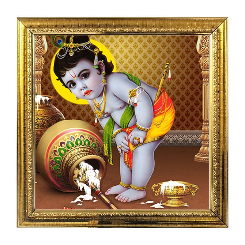 Nand Gopal God Idol Photo Frame for Pooja Hindu Bhagwan Devi Devta ...