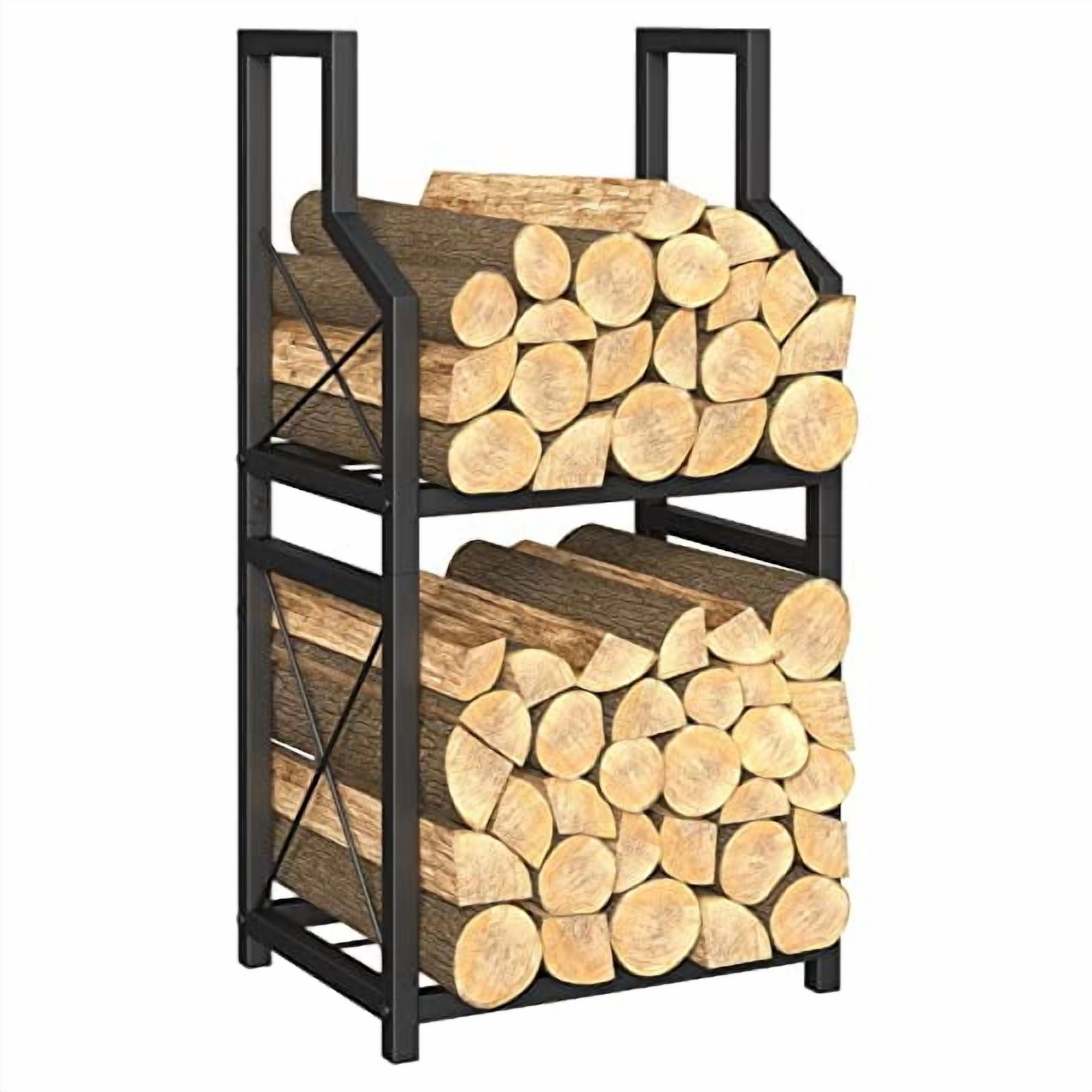 Nandae Firewood Rack Stand, Outdoor Indoor Heavy Duty Logs Holder ...