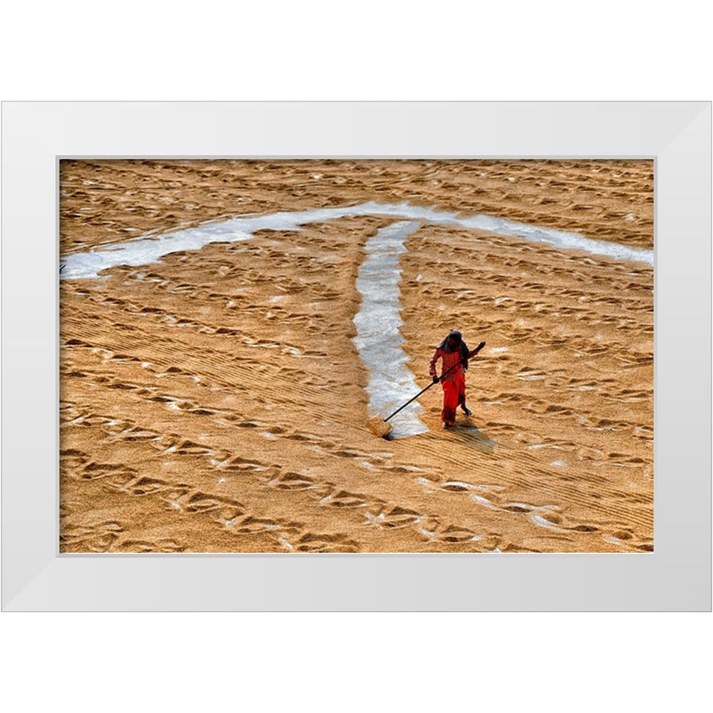 Nandi, Shaibal 24x17 White Modern Wood Framed Museum Art Print Titled ...