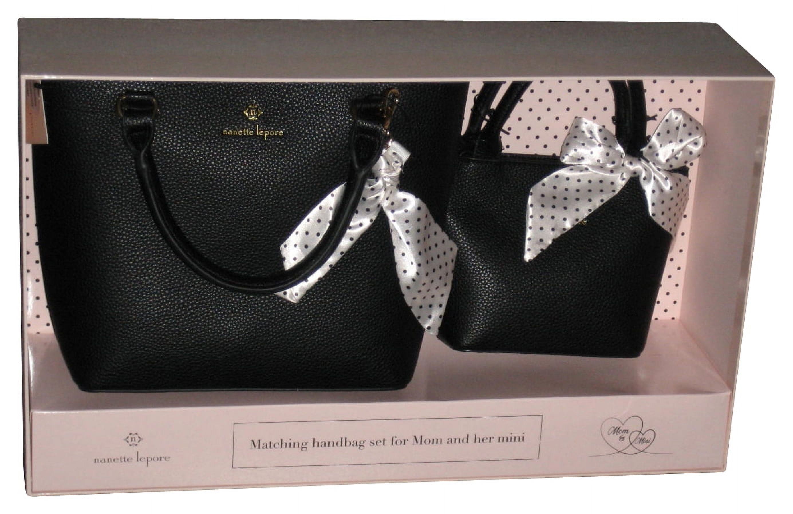 Nanette Lepore Matching Mommy & Her Mini Black Hand Bag Box Set 2-Pack ...