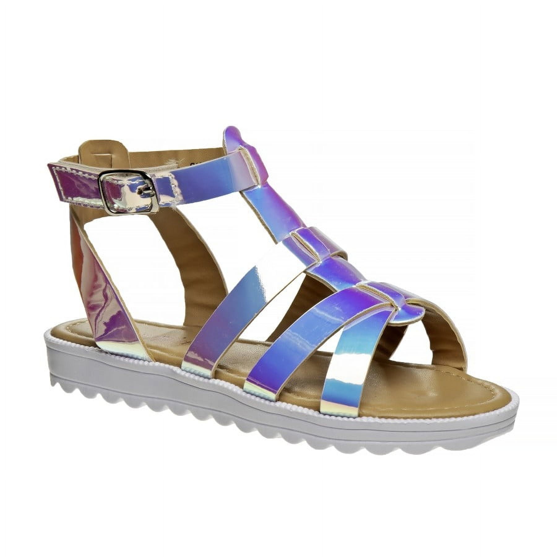 Nanette Lepore Open Toe with Straps White Sole Sandal - Walmart.com