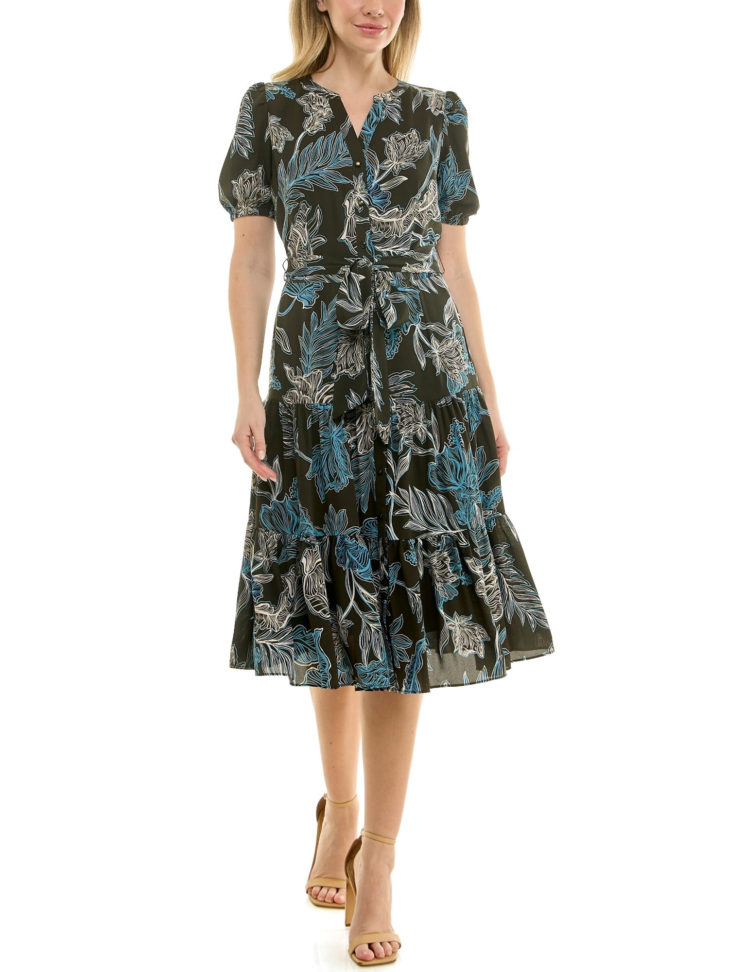Nanette Nanette Lepore Womens Tie Waist Shirtdress - Walmart.com
