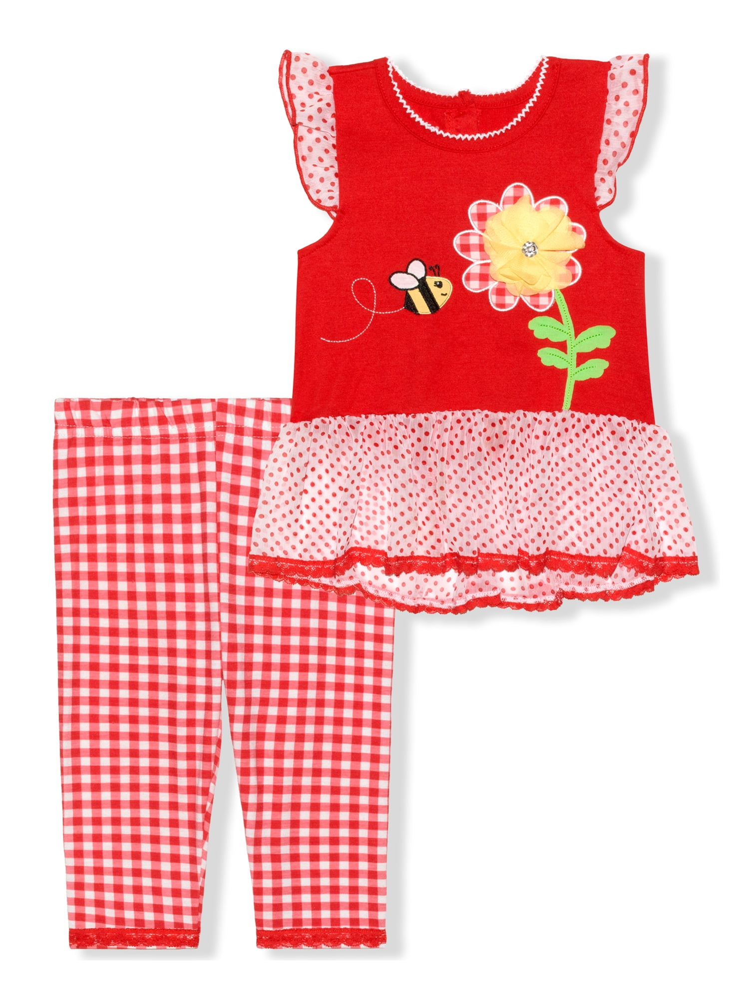 Nanette Toddler Girl 2PC Outfit Set 2T-4T - Walmart.com