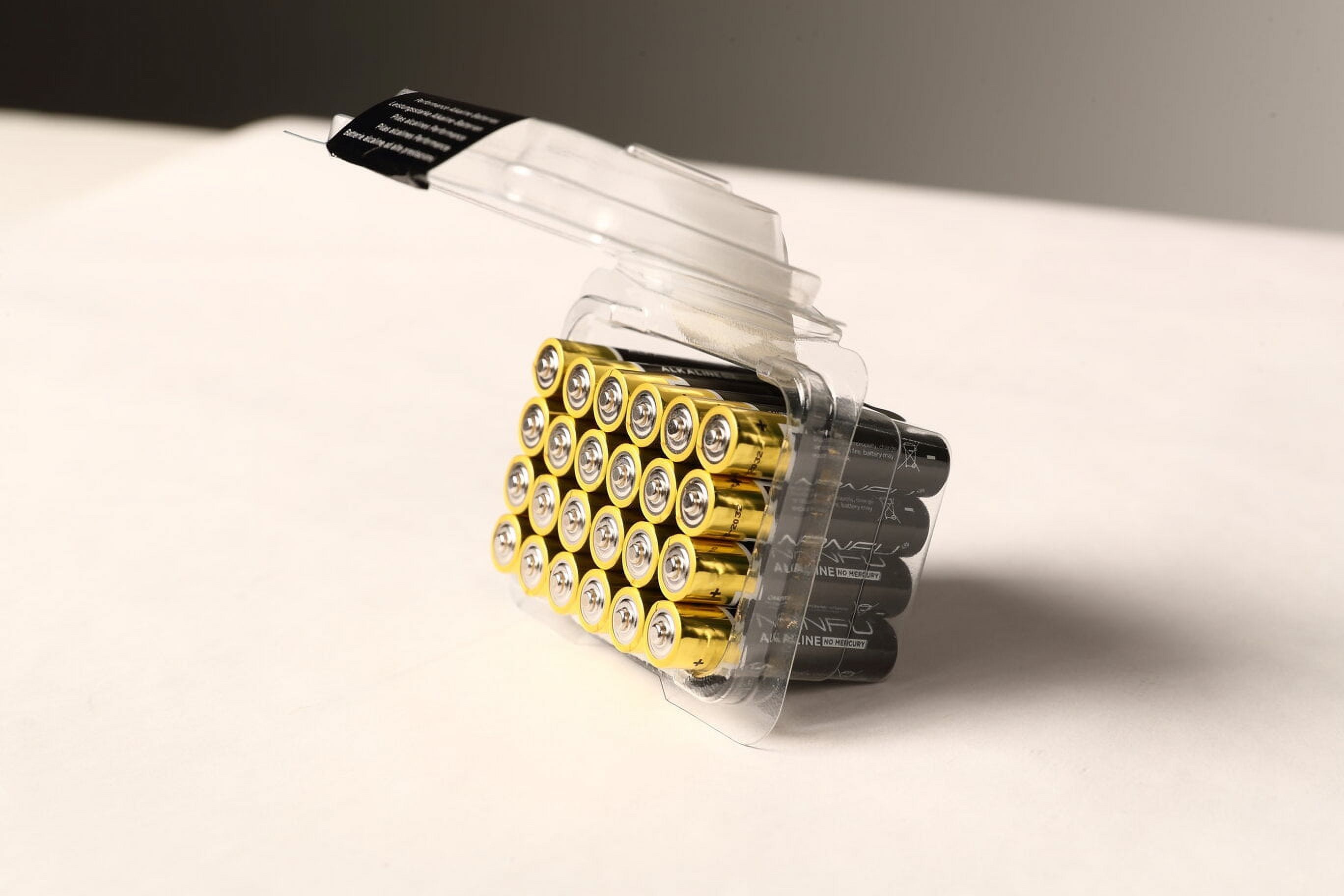 NANFU 1.5V AAA Alkaline Batteries, 24 Pack Bulk, Buy 3 Get 1 Free ...