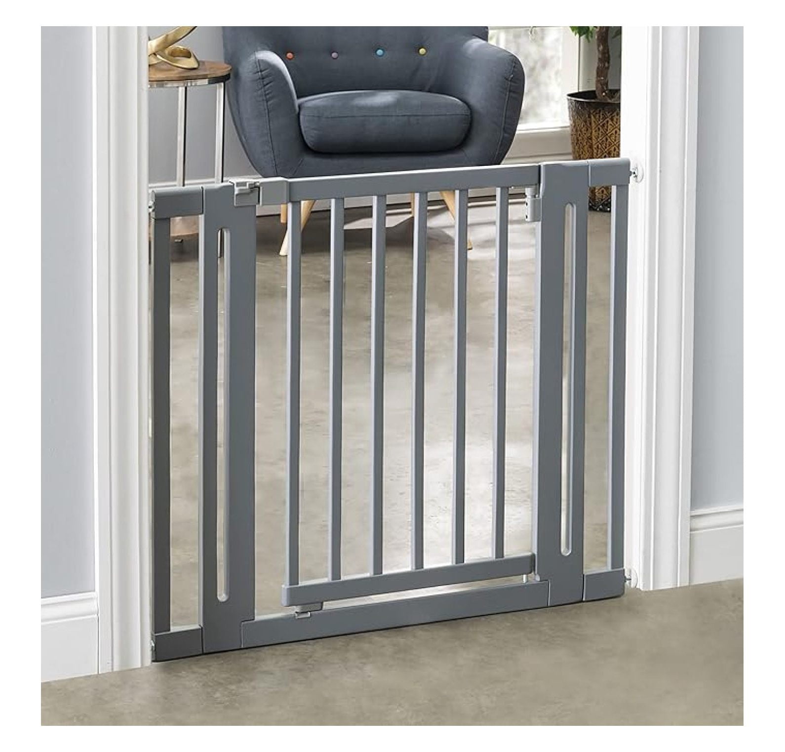 Nani Dog Gate - Indoor Pet Barrier, Expandable to 38", Walk Through ...