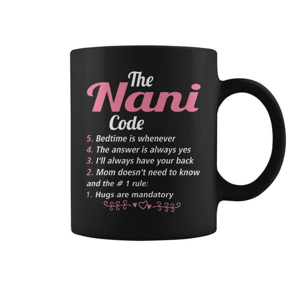 Nani Grandma Gift The Nani Code Coffee Mugs - Walmart.com