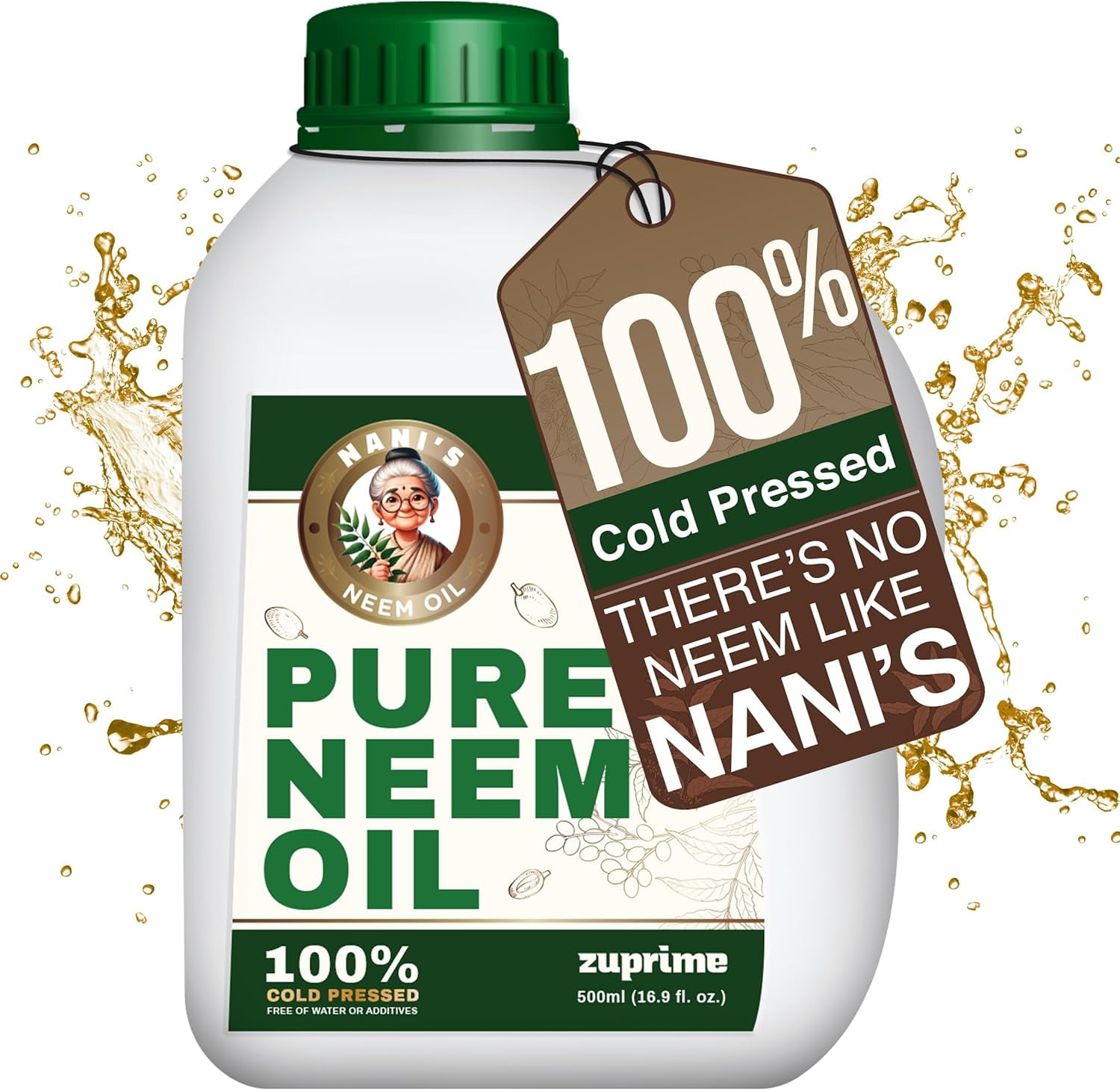 Nani's Pure Neem Oil for Plants Concentrate - Dilute for Use as Organic ...