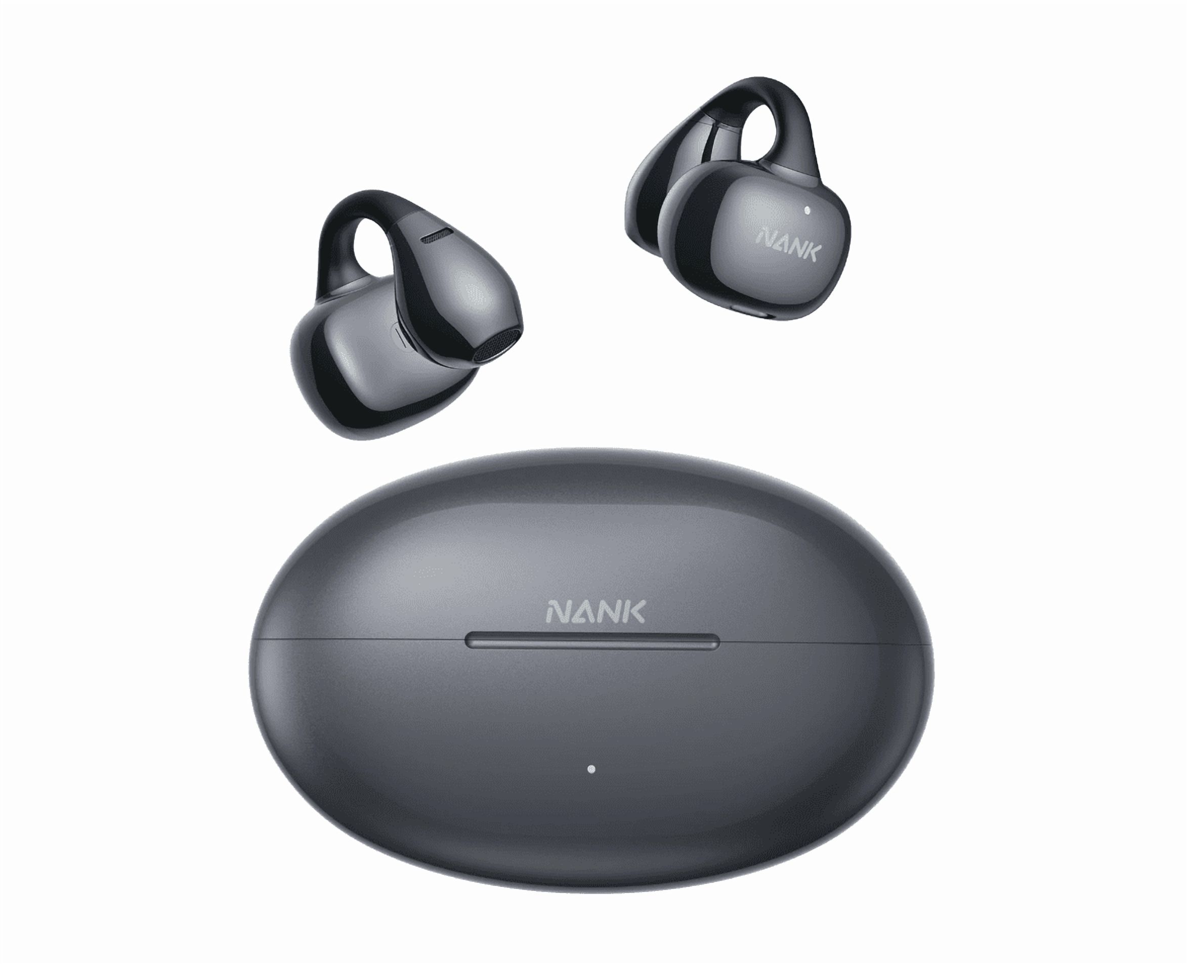 Nank Ultra Clip-On Running Earbuds, Open-Ear Wireless Headphones with ...