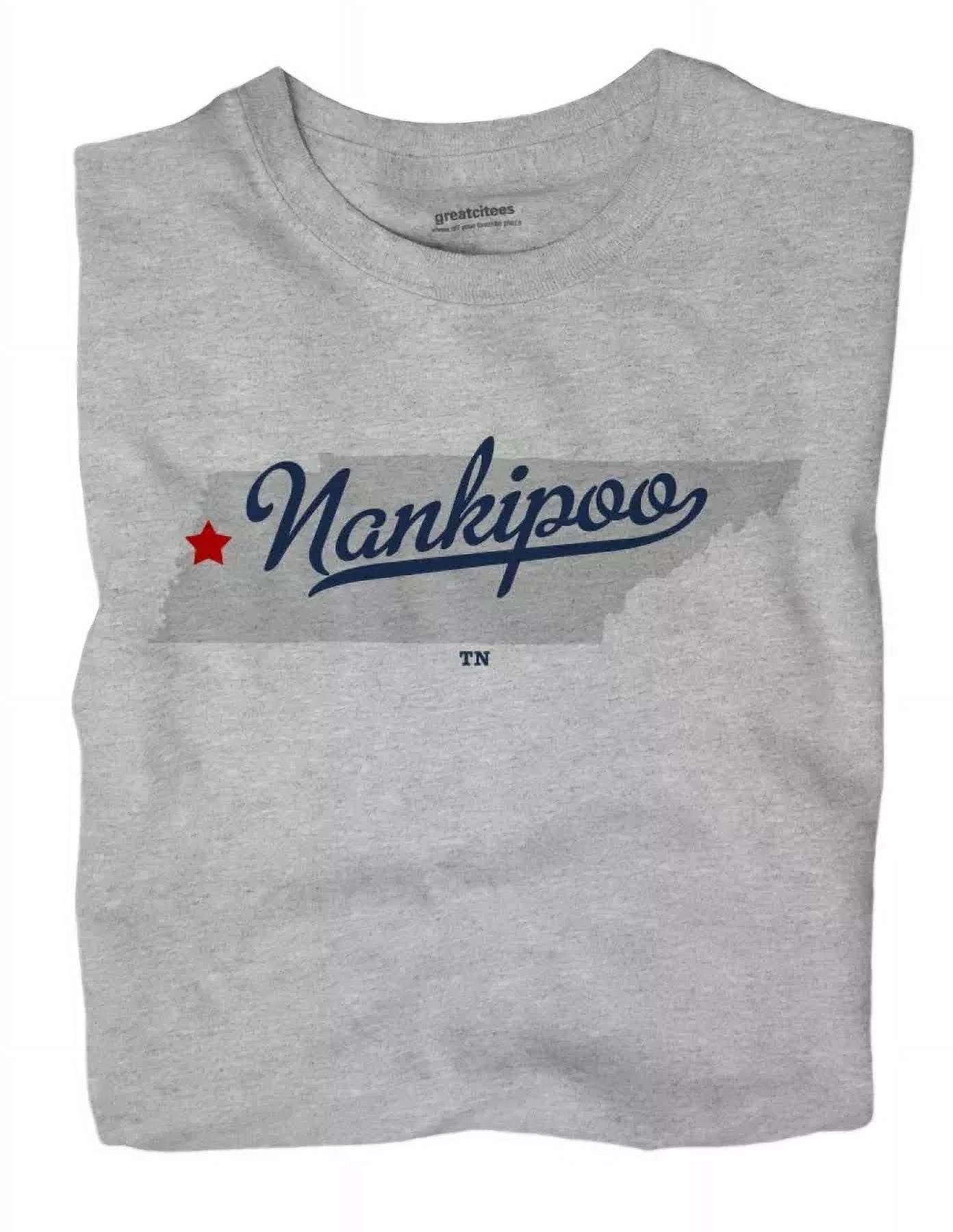 Nankipoo Tennessee TN T-Shirt MAP - Walmart.com