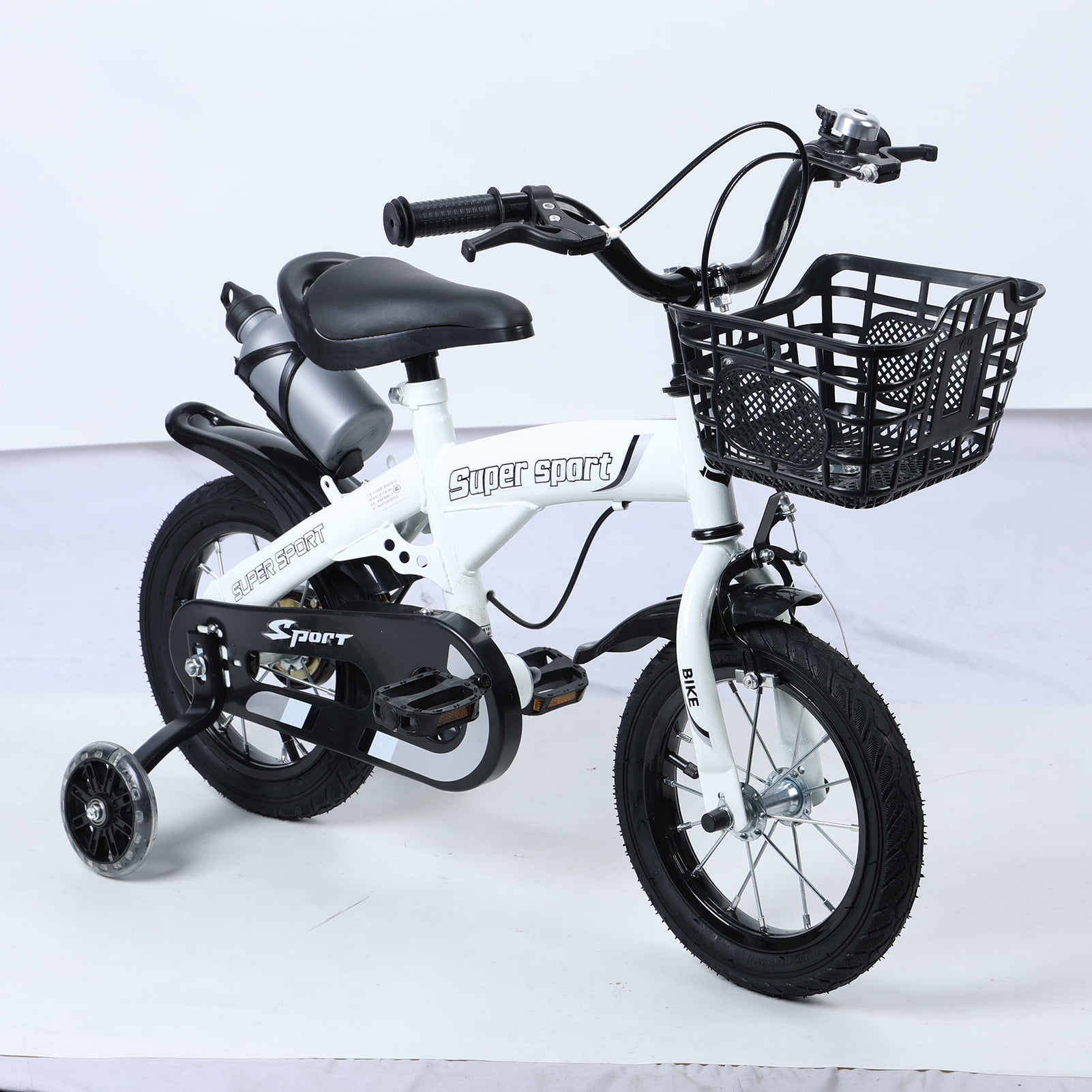 Nanly 12 Inch Kids Bike, Children Bicycle with Training Wheels and ...