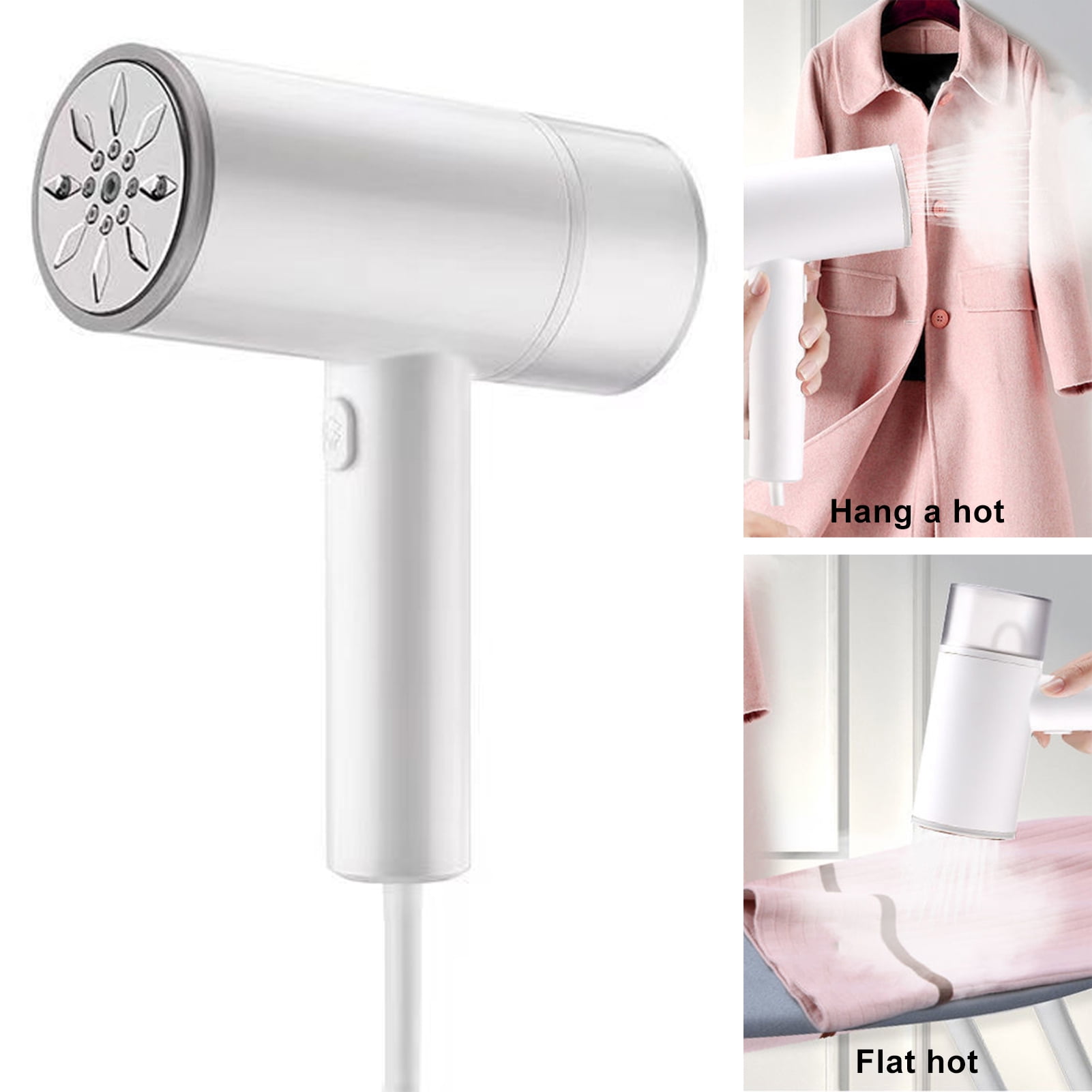 Nanly 1200W Travel Steamer Iron for Clothes, 180-degree Folding ...