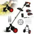 Nanly 21v Electric Weed Eater Cordless Weed Wacker Rechargeable Battery Powered Lawn Mower 2 ...