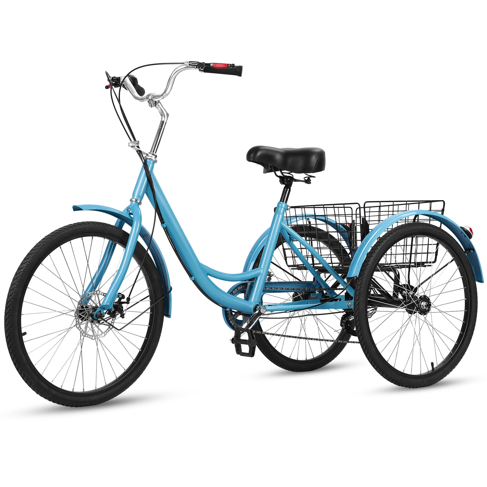 Nanly 24 Inch Adult Tricycle, Drift Trike for Adult, 7 Speed Tricycle ...