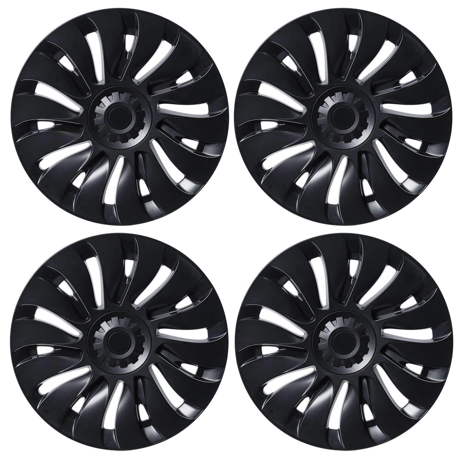 Nanly 4PCS Wheel Cover Hubcaps Compatible with Tesla Model Y, Hub Cap ...