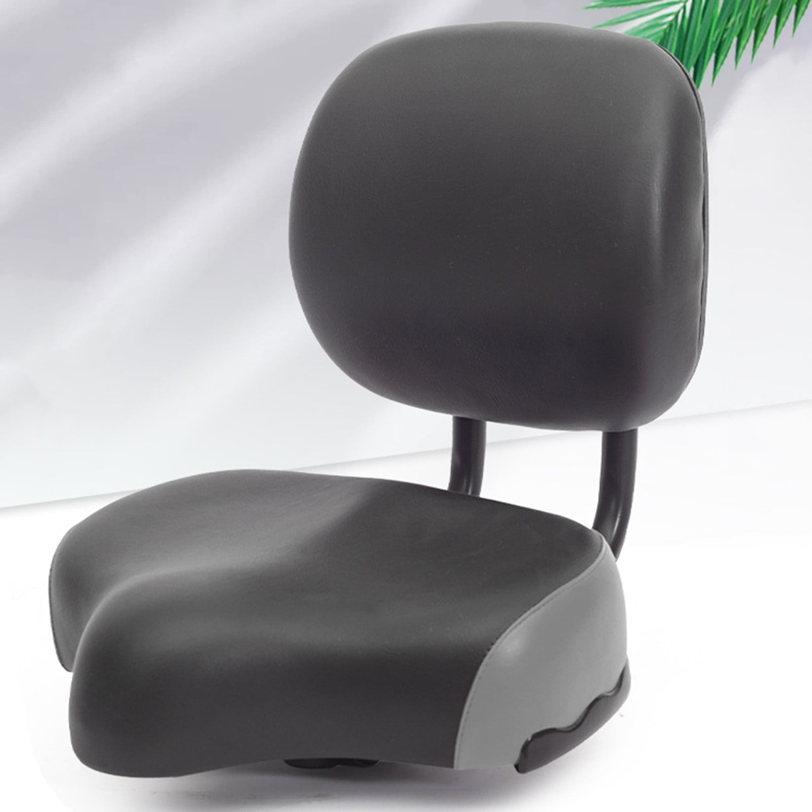 Nanly Bike Seat with Backrest, Comfort Latex Padded Cushion Bicycle ...