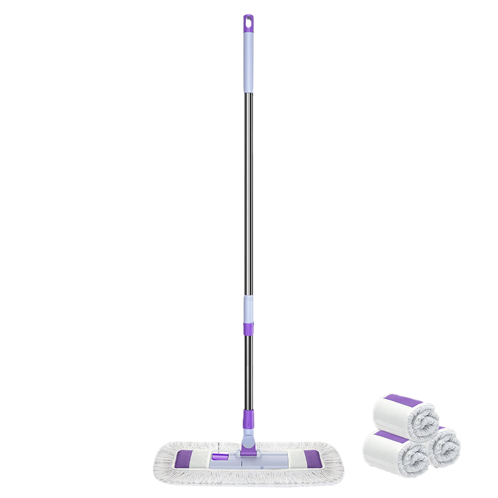 Nanly Mop Set with 3 Replaceable Washable Pads 360° Rotating Head ...