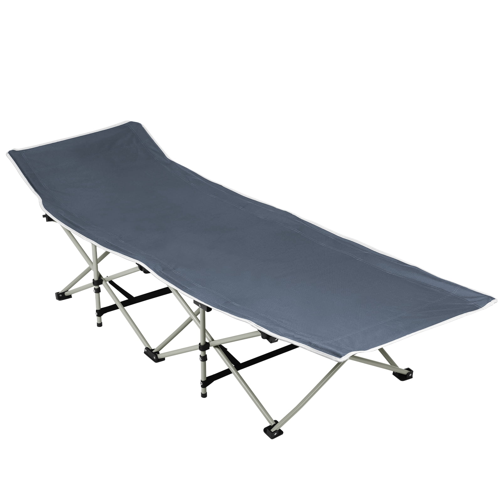 Nanly Portable Foldable Camping Cot, Reclining Folding Chaise Lounger ...