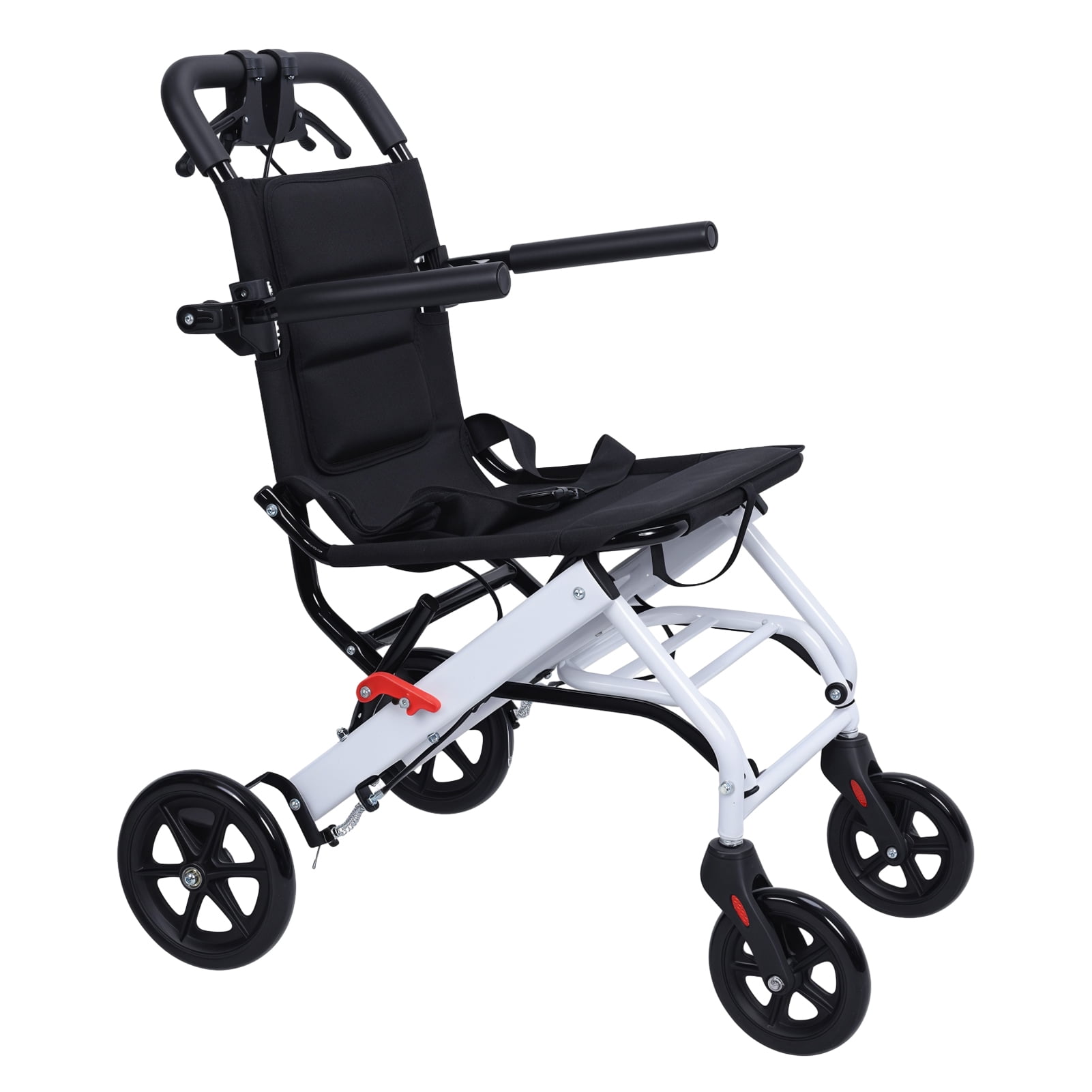 Nanly Portable Transit Travel Wheelchair, Folding Transport Wheelchairs ...